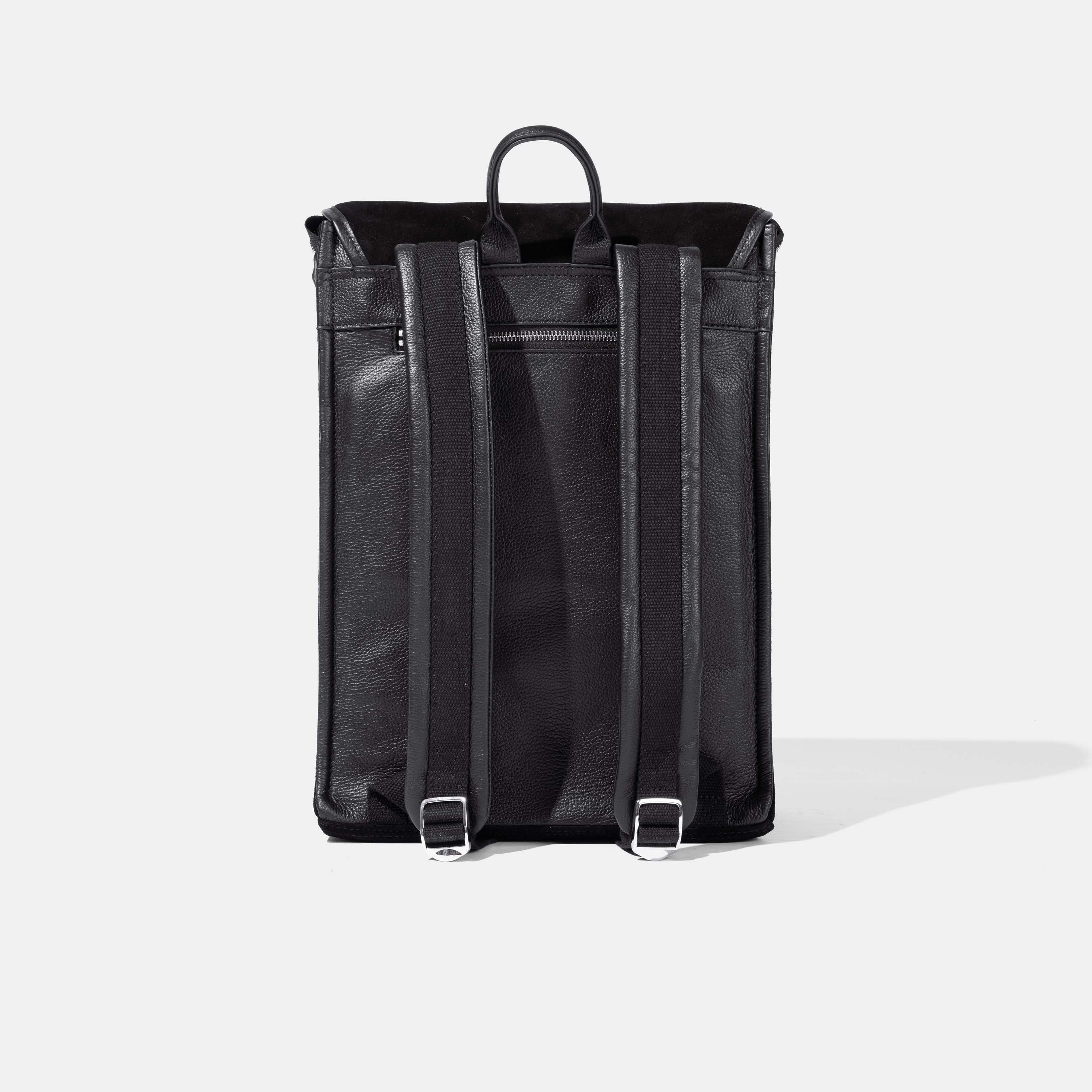 Backpack in Black Suede – Cad & The Dandy Savile Row