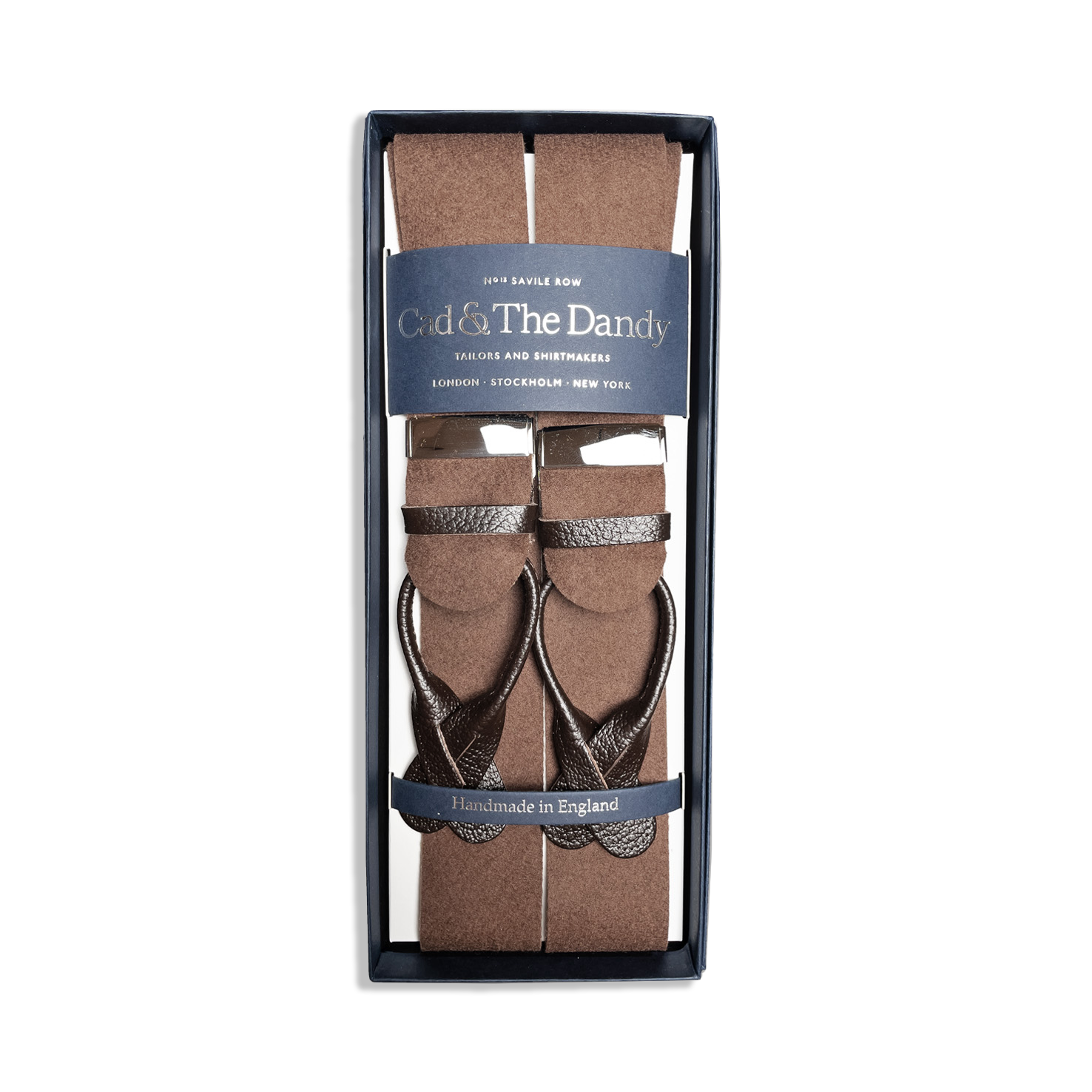 Albert Thurston Boxcloth Braces in Chocolate Brown – Cad & The Dandy ...