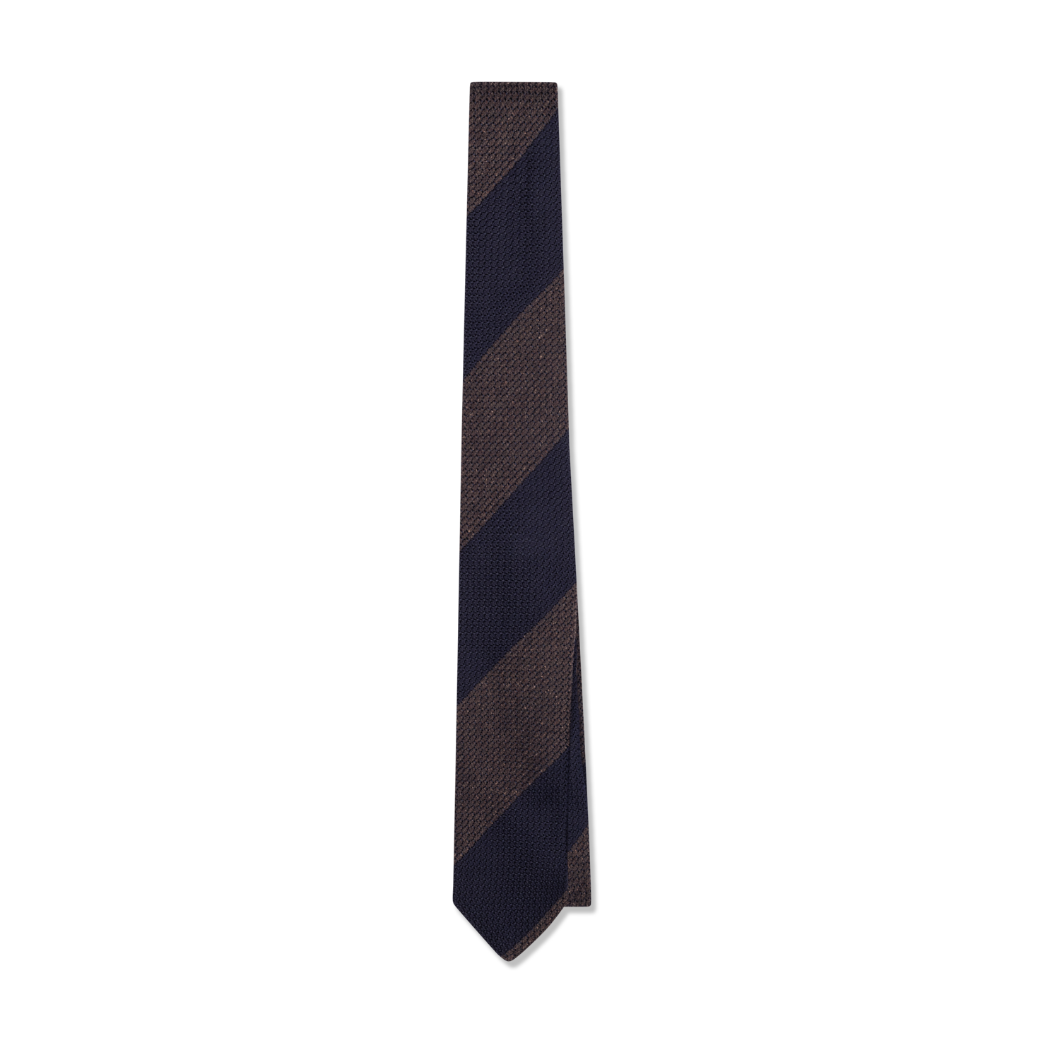Silk Grenadine Tie in Brown Stripe – Cad & The Dandy Savile Row