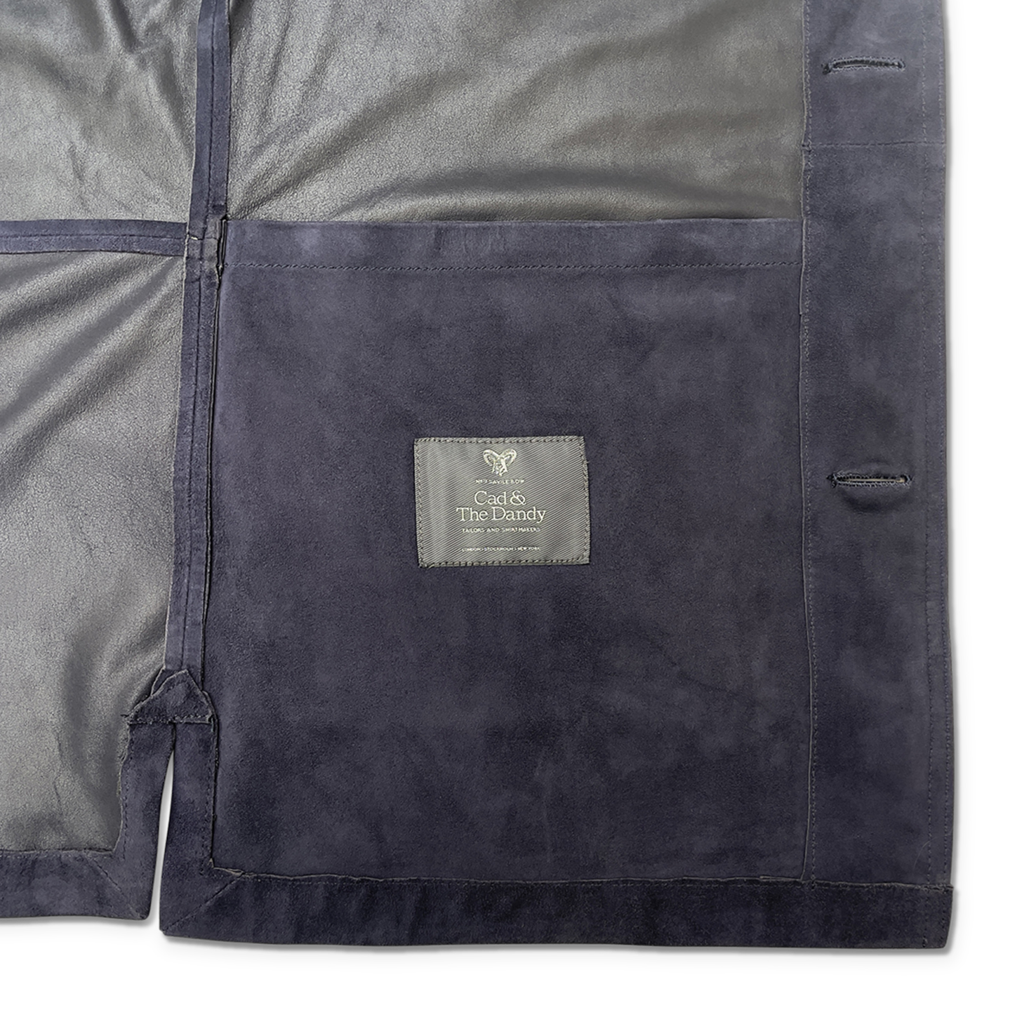 Worker Jacket in Navy Blue Suede – Cad & The Dandy Savile Row